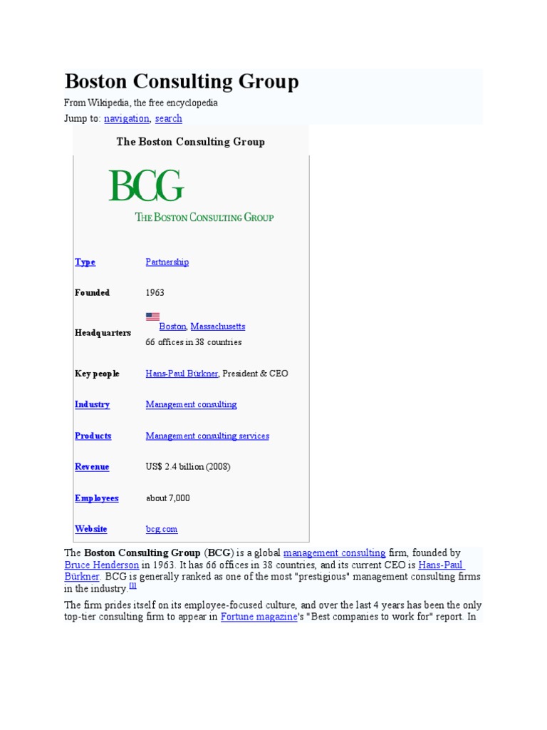 Boston Consulting Group | PDF | Business | Economies