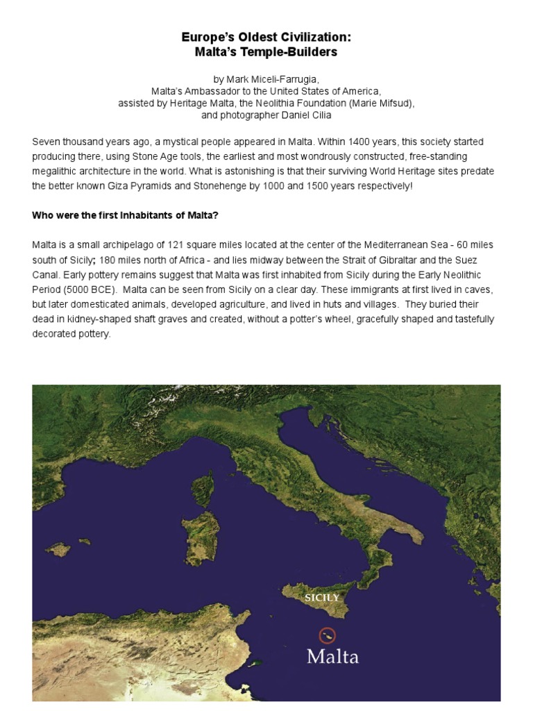 Malta's Ancient Temple-Builders | PDF | Malta | Archaeology