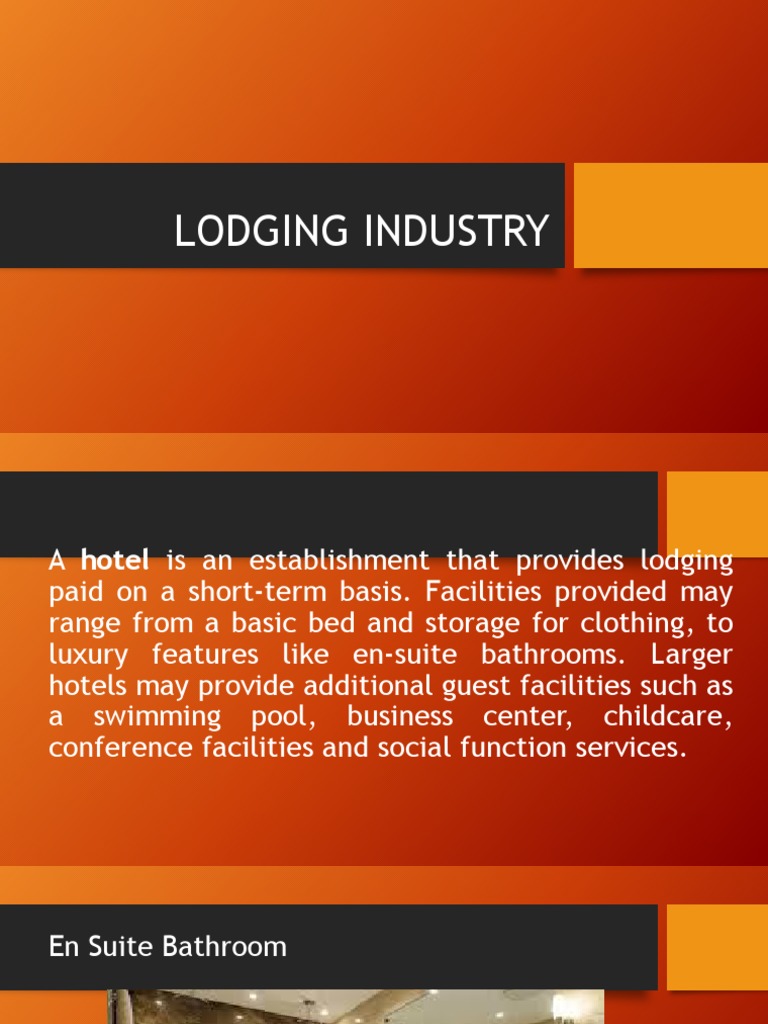 Lodging Industry | PDF | Hotel | Living Arrangements