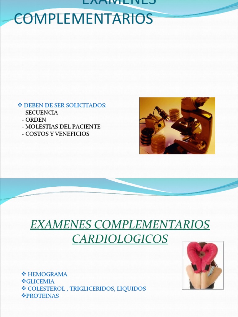 Examenes Complementarios | PDF