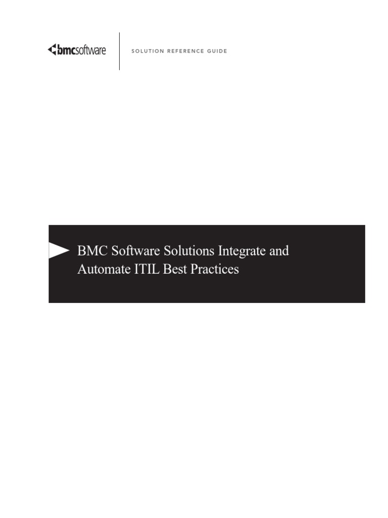 BMC ITIL ReferenceGuide WP | PDF | Itil | Information Technology Management