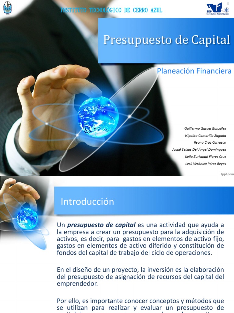 Presupuesto Capital Equipo 1 | PDF | Valor presente neto | Presupuesto