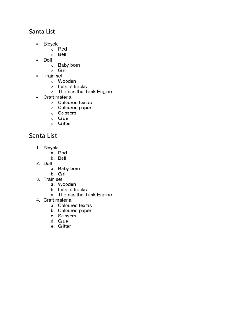 Wilson Elise Lists | PDF