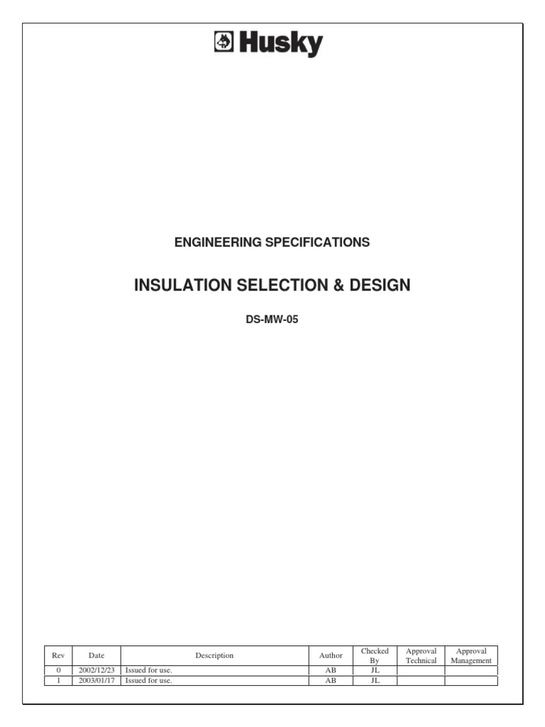 Insulation and Design Rev 1 | PDF | Thermal Insulation | Pipe (Fluid ...