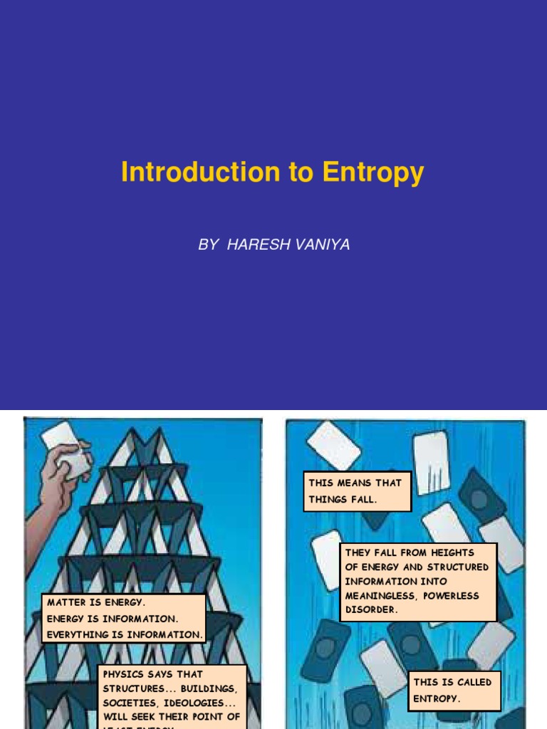 Introduction To Entropy: by Haresh Vaniya | PDF | Entropy | Gibbs Free ...