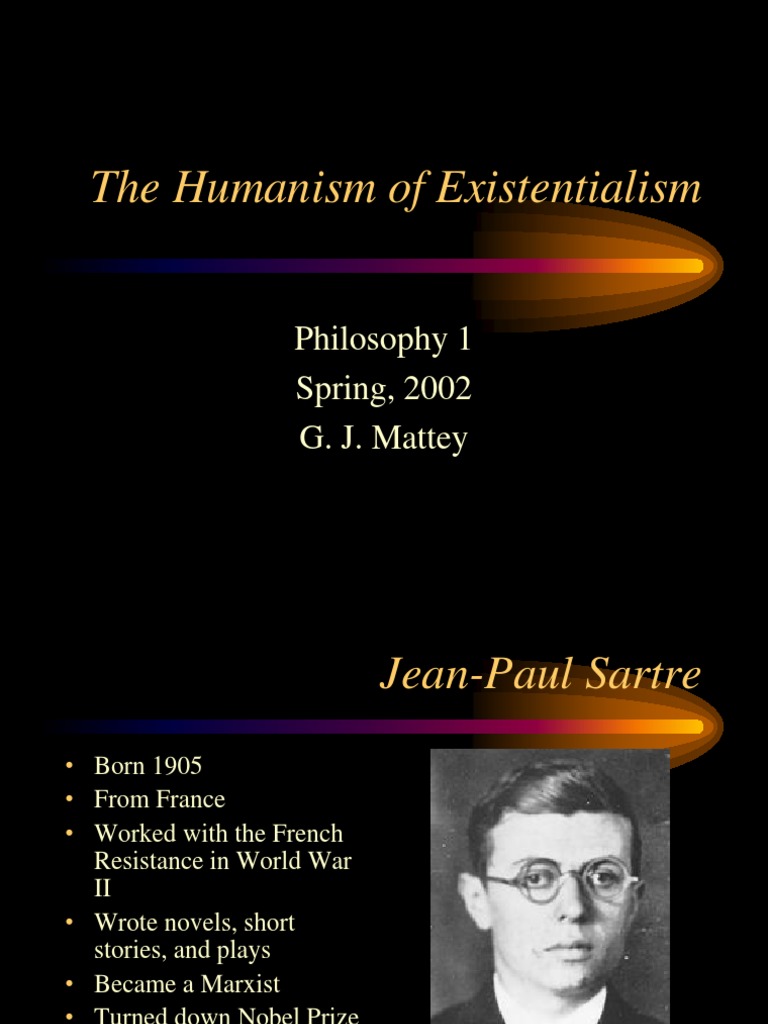Humanism | PDF | Existentialism | Essence