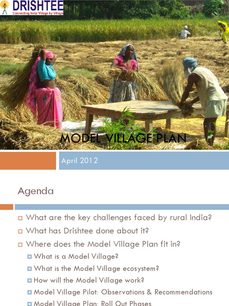 Drishtees Model Village Plan 2012 | PDF | Sustainability | Microfinance