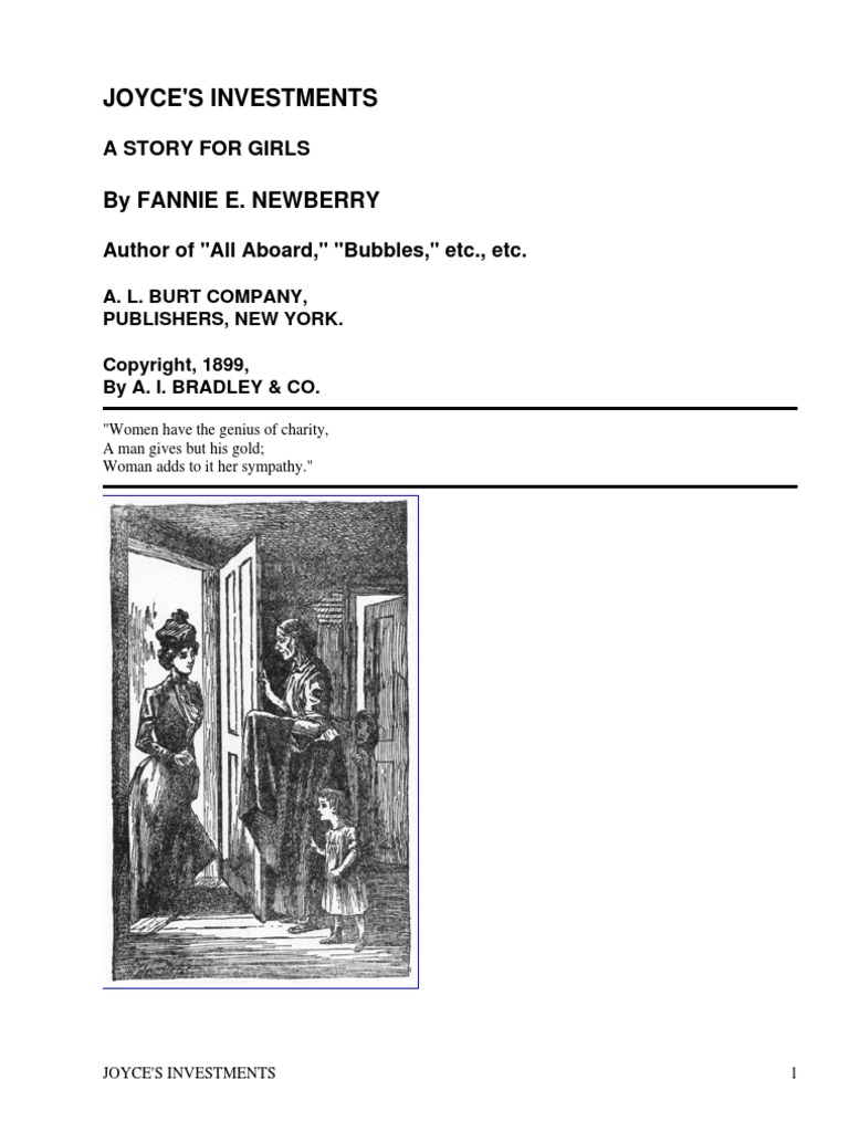 Joyce's InvestmentsA Story For Girls by Newberry, Fannie E. | PDF | Nature