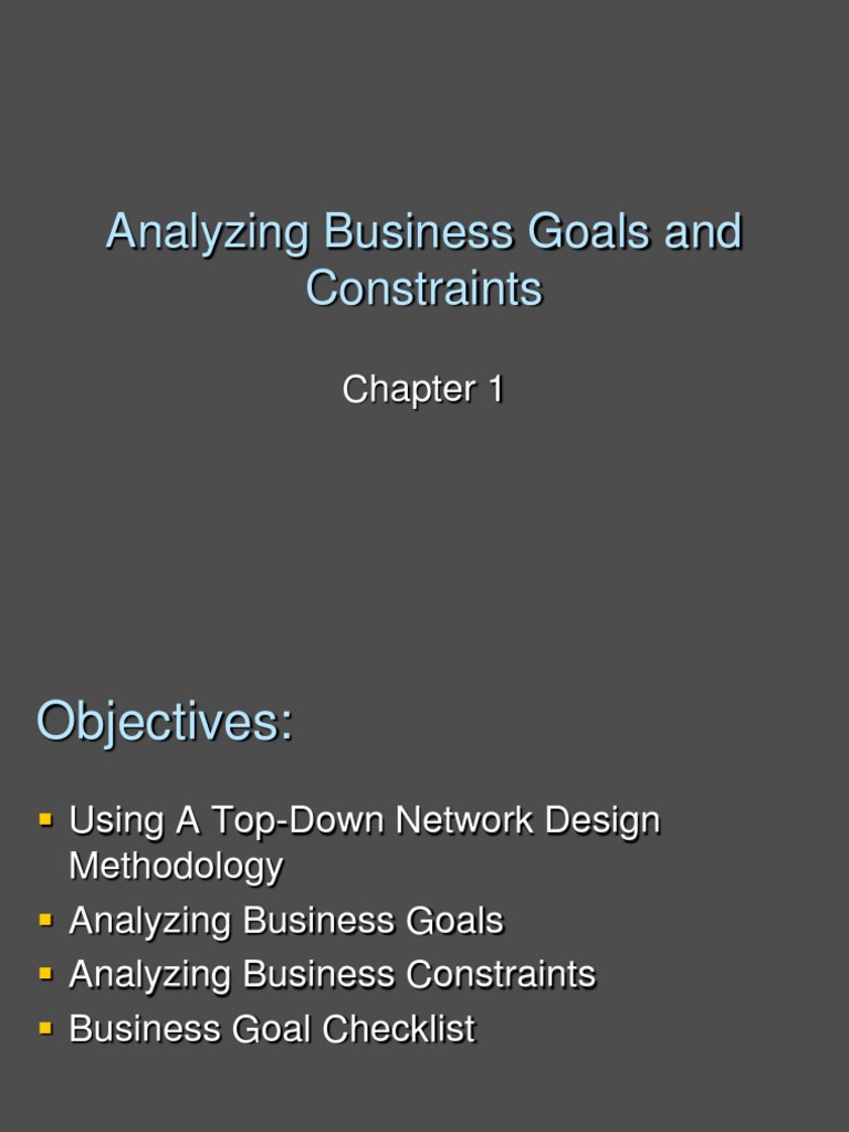 Chapter 01 - Analyzing Business Goals and Constraints | PDF | Software Development Process ...