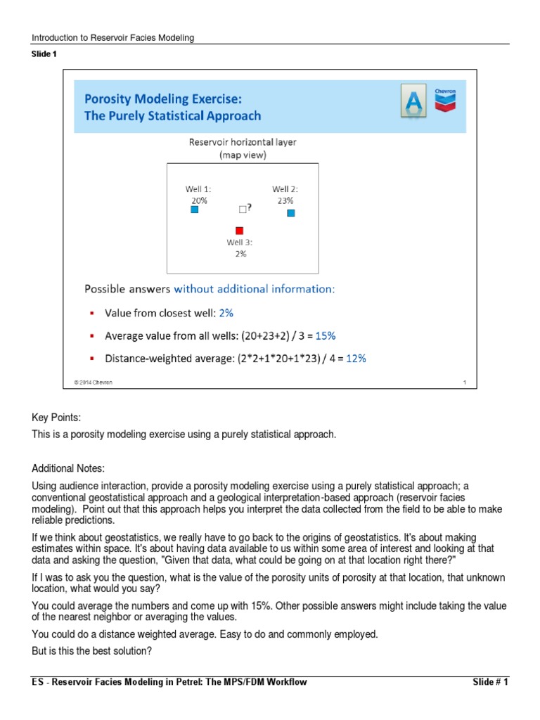 Intrduction To Reservoir Facies Modeling | PDF | Conceptual Model ...