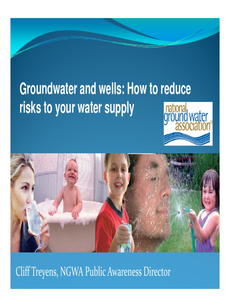 Four Basic Steps to Reduce Risks to Your Water Supply: Proper Well ...