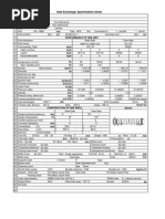 TEMA Spec Sheet | PDF | Heat Exchanger | Pressure