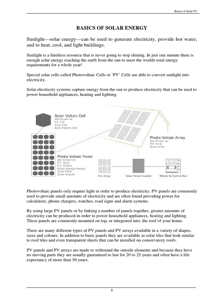 Solar Power | PDF | Photovoltaics | Solar Energy
