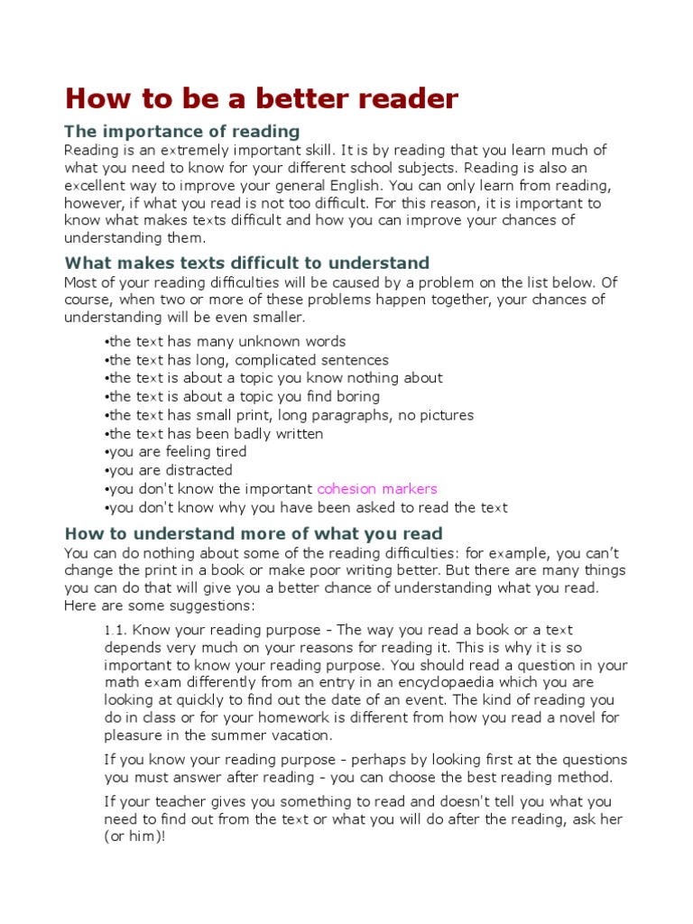 How To Be Ab Teer Reader | PDF | Reading (Process) | Vocabulary