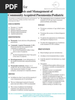 PCAP Guidelines | PDF | Pneumonia | Epidemiology