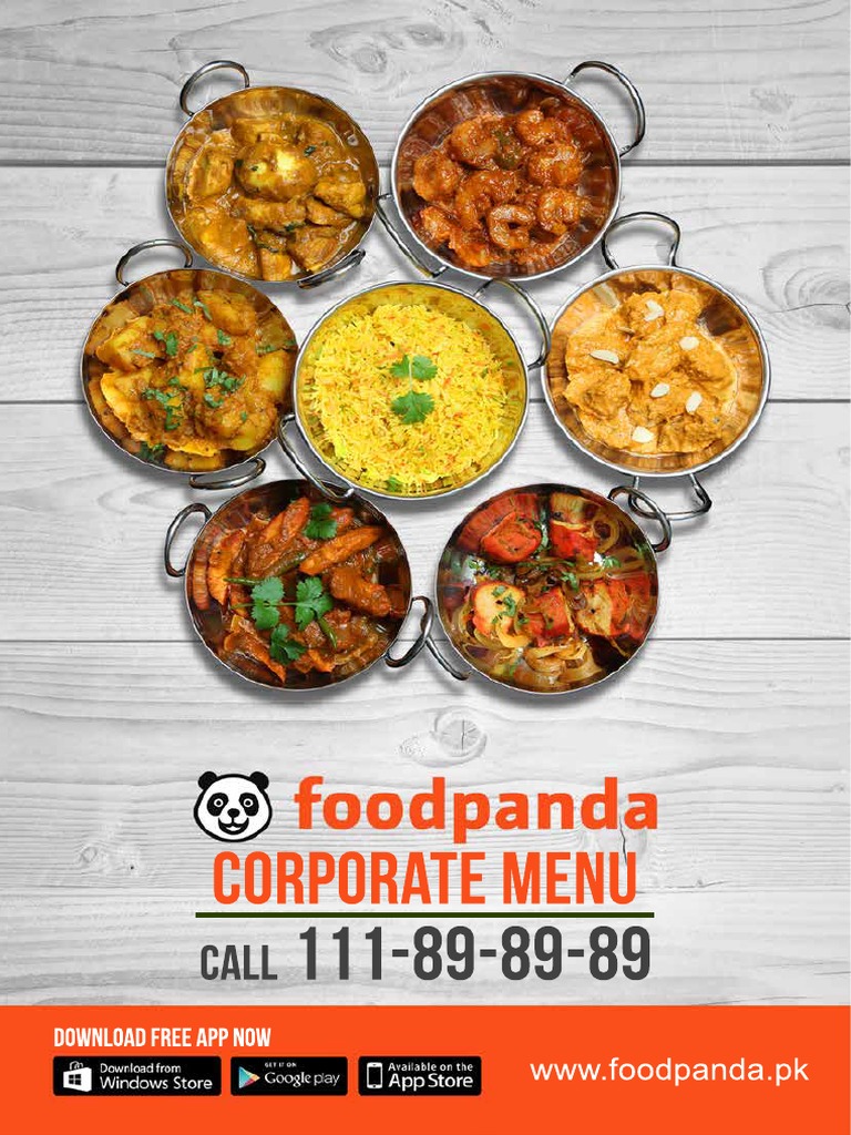 CorporateMenu - foodpanda | Curry | Indian Cuisine
