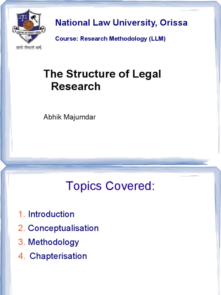 Legal Research Methodology Guide | PDF | Cognition | Science
