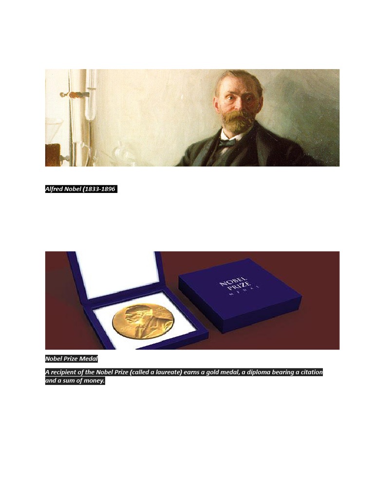 Nobel Prize Overview and Awards | PDF
