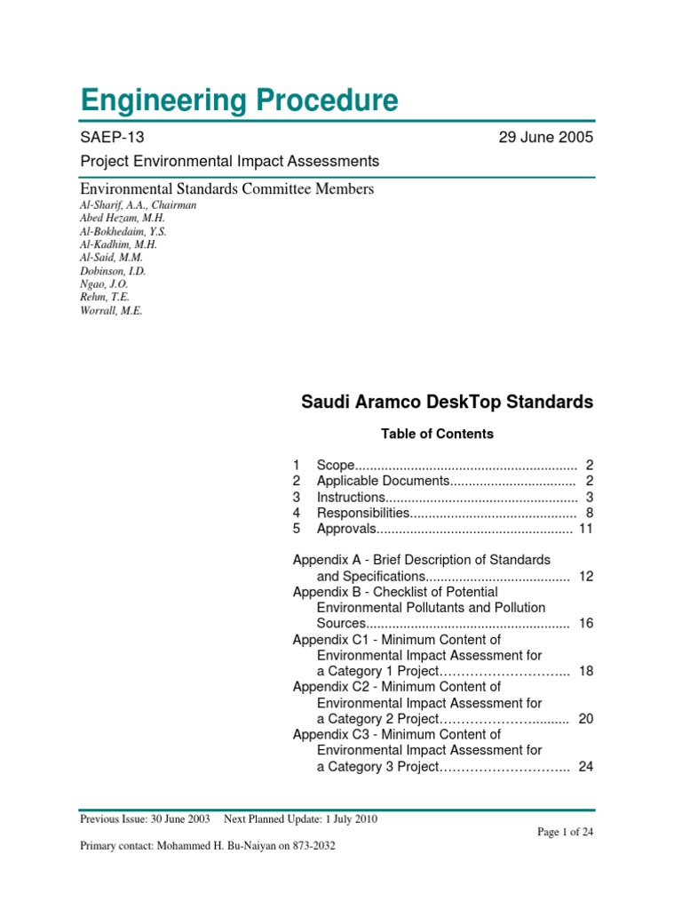 Saep 13 | PDF | Environmental Impact Assessment | Noise