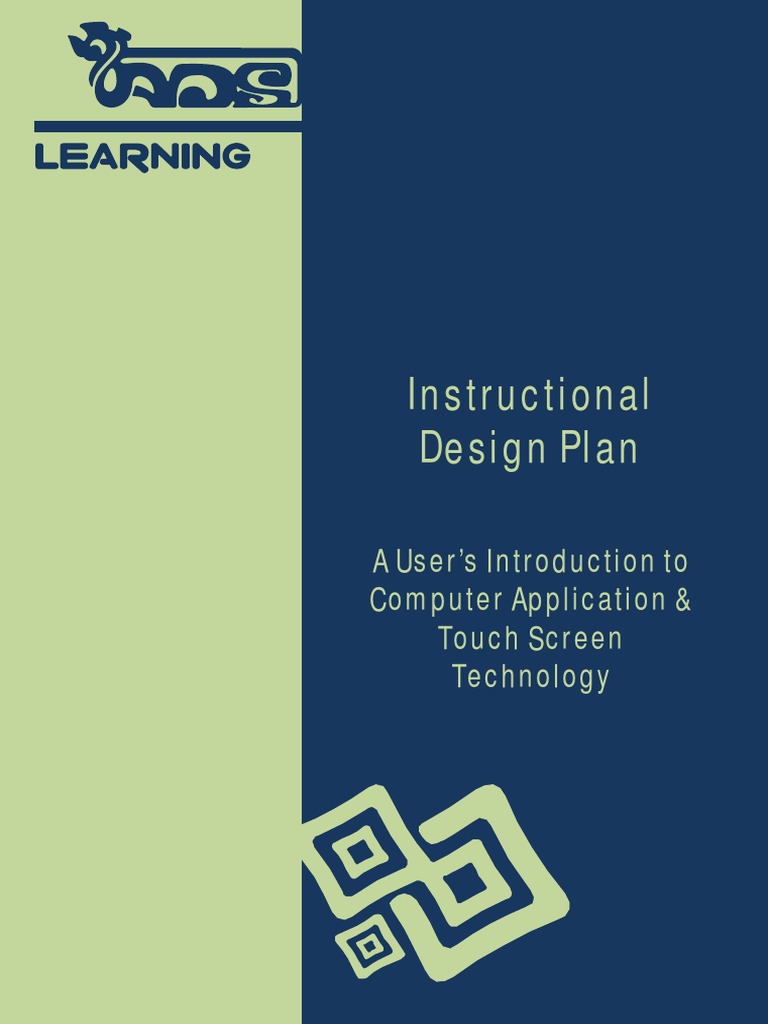 Instructional Design Plan: A User's Introduction To Computer ...