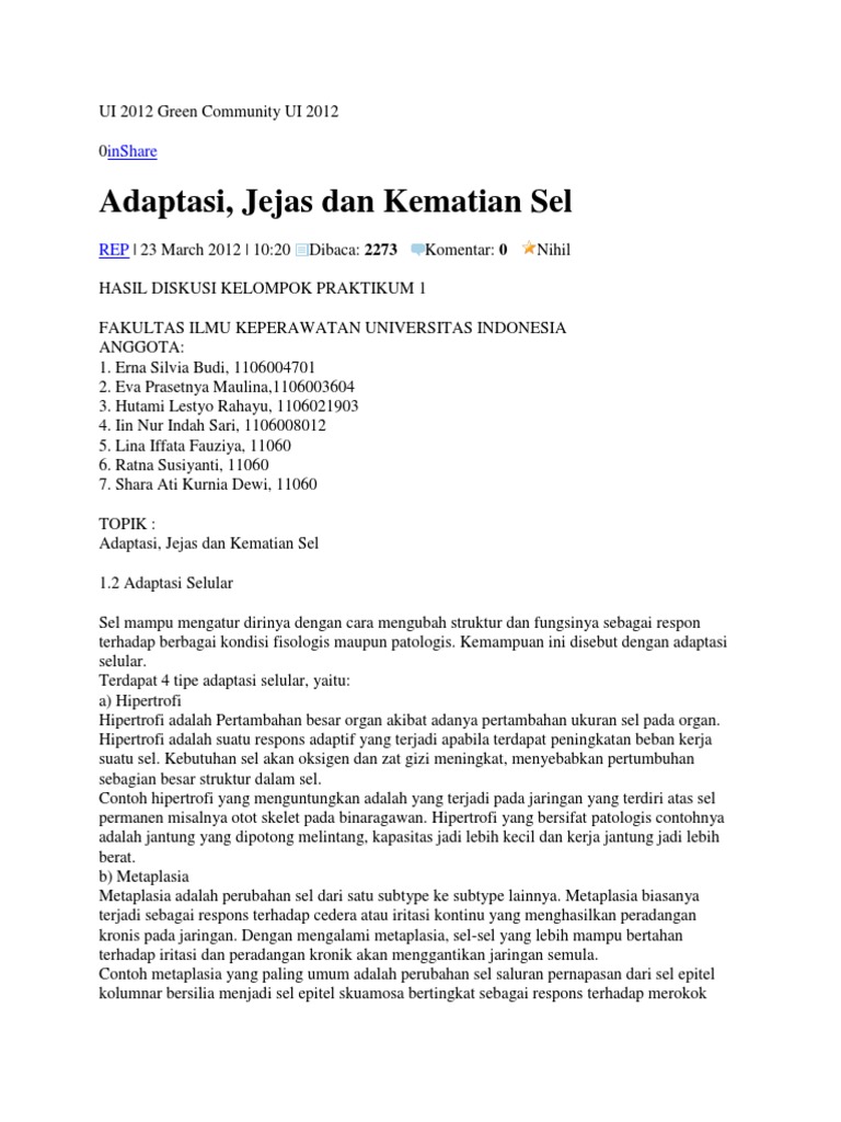 Jejas Sel | PDF