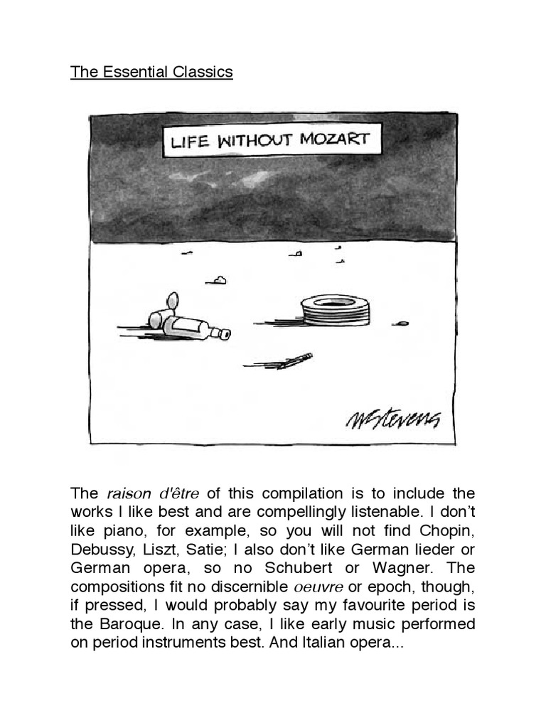 The Essential Classics | PDF | Concerto | Symphony