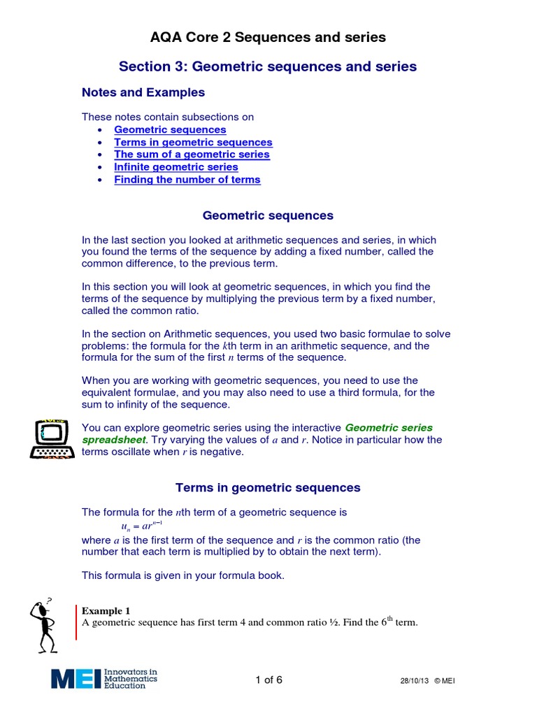 Geometric Sequences & Series | PDF | Summation | Series (Mathematics)