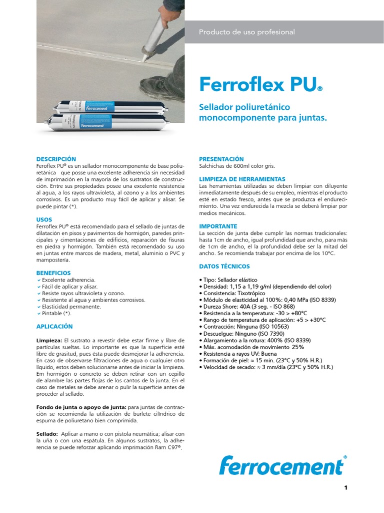 Ferroflex PU | PDF | Aluminio | Materiales