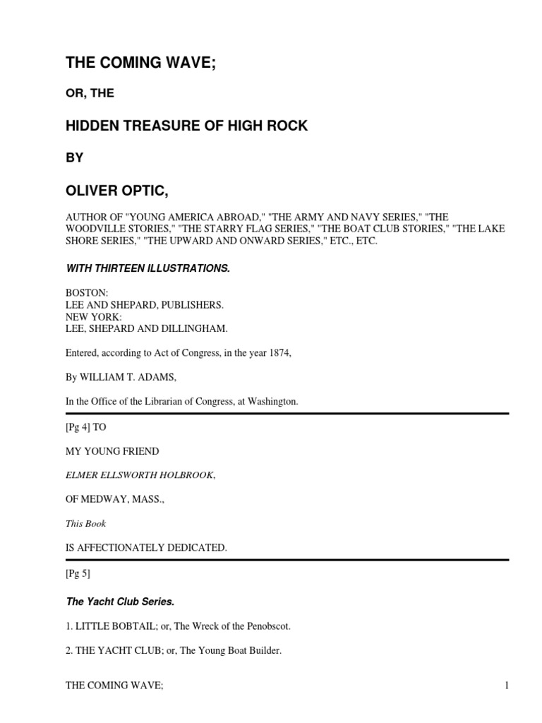 The Coming Wave : Hidden Treasure of High Rock | PDF | Thunder | Sea