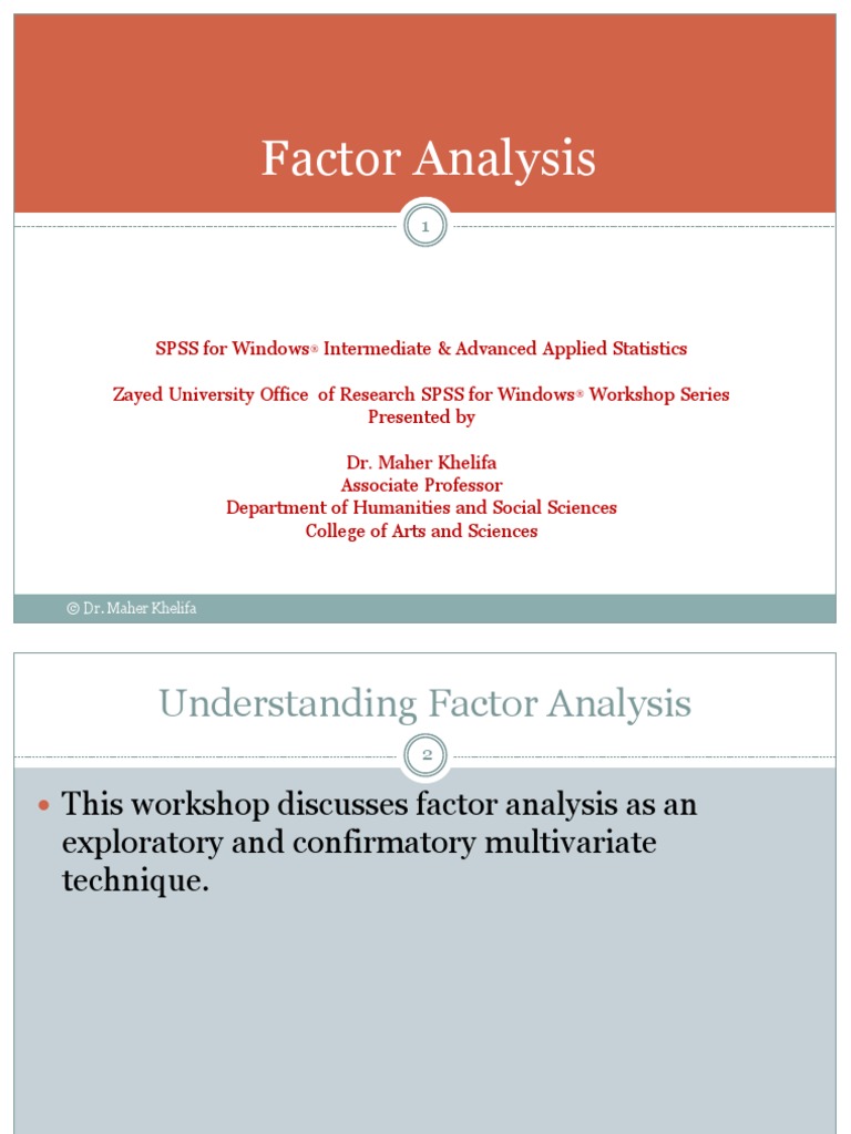 Factor Analysis | PDF | Factor Analysis | Principal Component Analysis