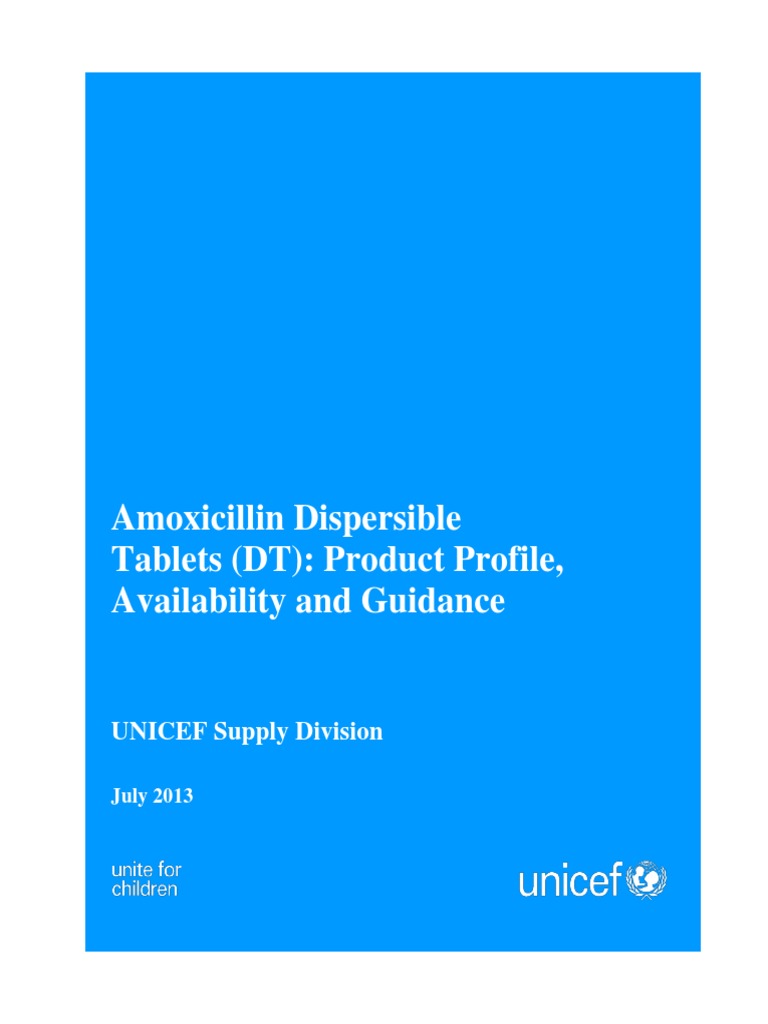 Amoxicillin DT Product Profile and Supply Update | PDF | Pneumonia ...