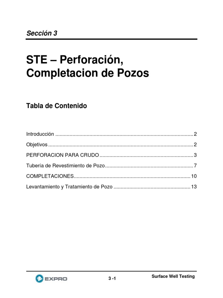 SWT3 - Drilling Well Completion | PDF | Petróleo | Química