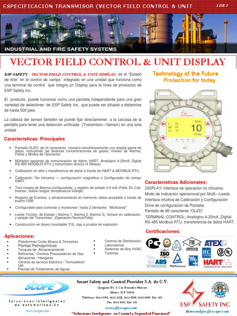 Sscope Esp Safety Fire and Gas Detector Systems | PDF | Ultravioleta ...