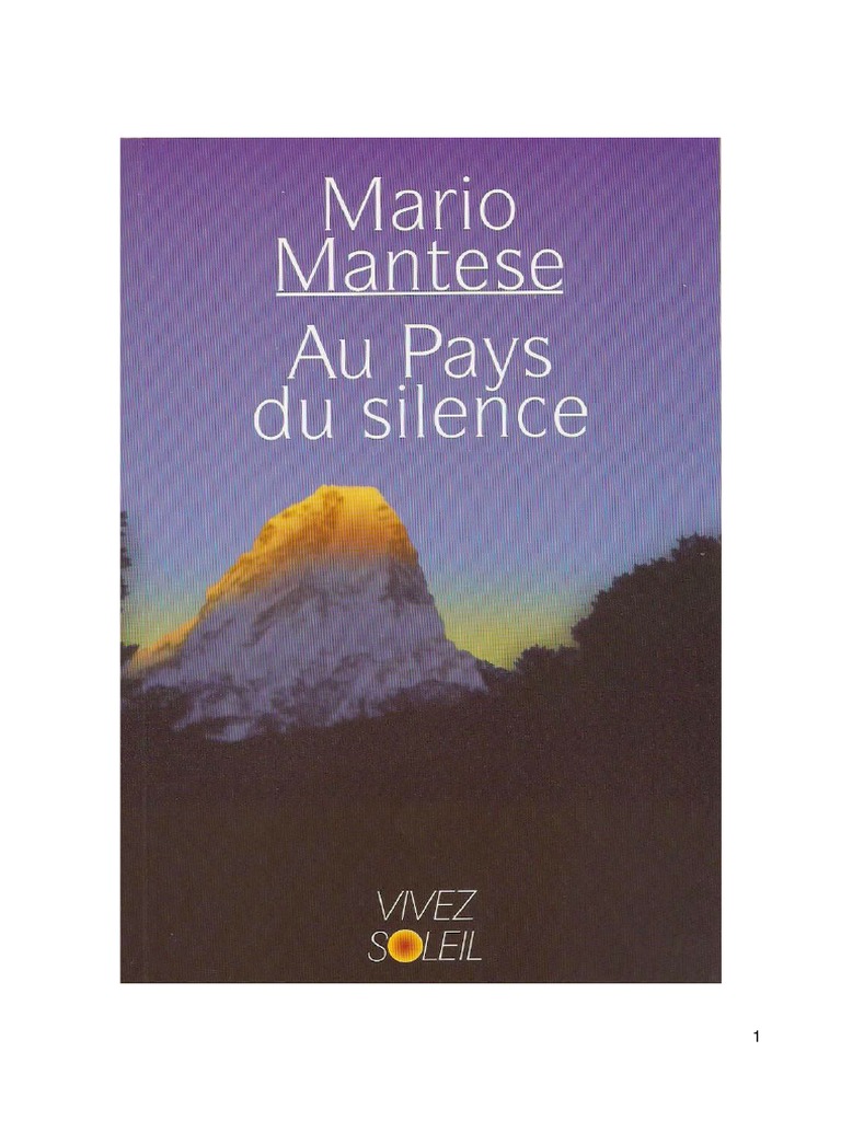 Au Pays Du Silence - Mario Mantese | PDF | La nature