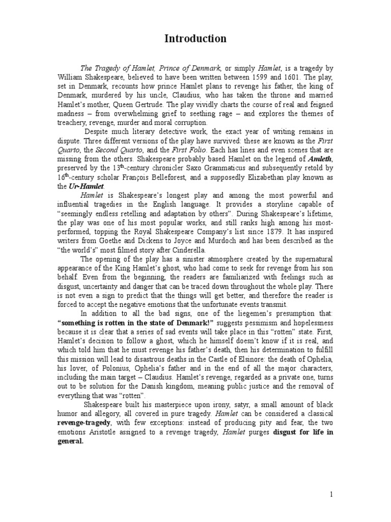 "Something Is Rotten in The State of Denmark!" Suggests Pessimism and ...