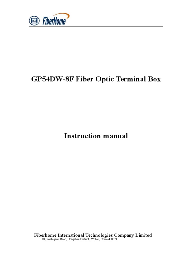 GP54DW-8F Fiber Optic Terminal Box: Fiberhome International ...