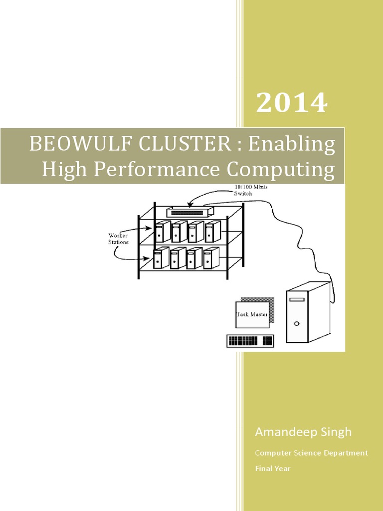 Beowulf Cluster Pdf Computer Cluster Operating System Technology