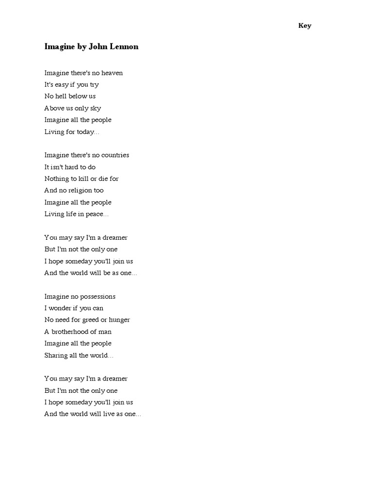 Imagine Key | PDF