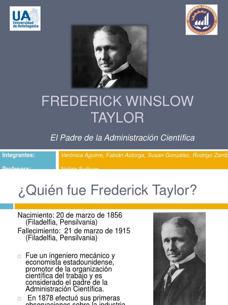 Frederick Winslow Taylor | Economias | Tecnología