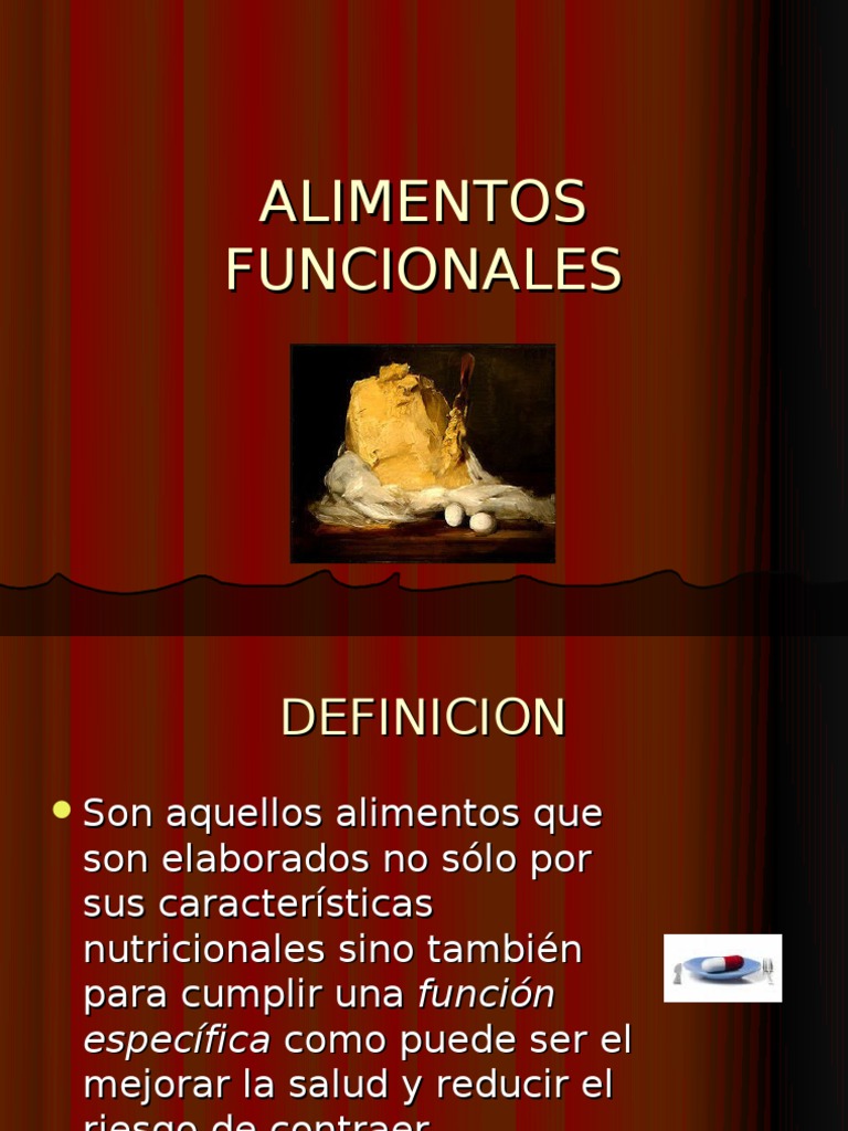 Alimentos Funcionales | PDF | Comida funcional | Comida y bebida
