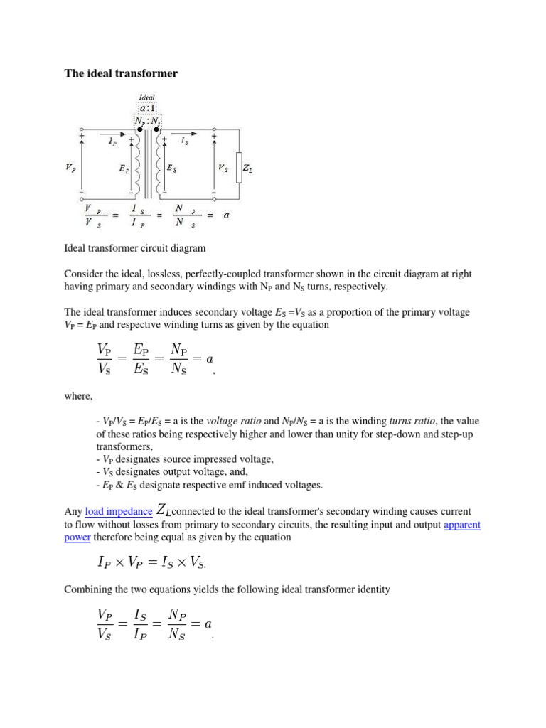 The Comprehensive Guide to the Ideal and Real Transformer: Exploring ...