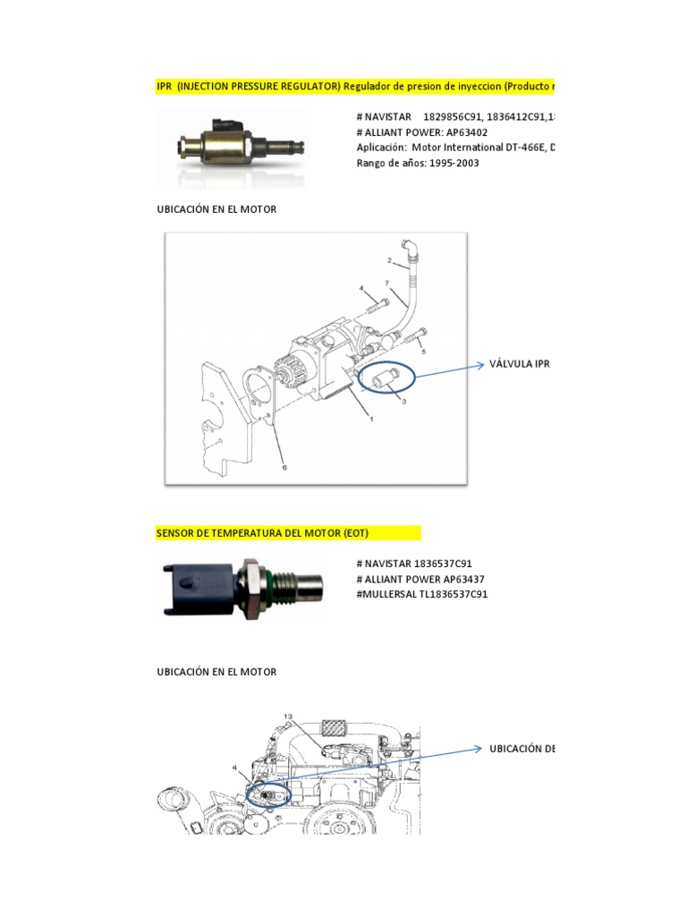 Ubicacion de Sensores