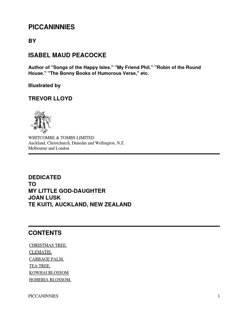 Piccaninnies by Peacocke, Isabel Maud, 1881-1973 | PDF | Project ...