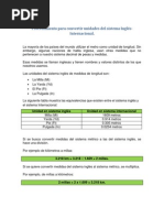 Escalera para Conversión de Unidades | PDF | Metrología | Cantidad