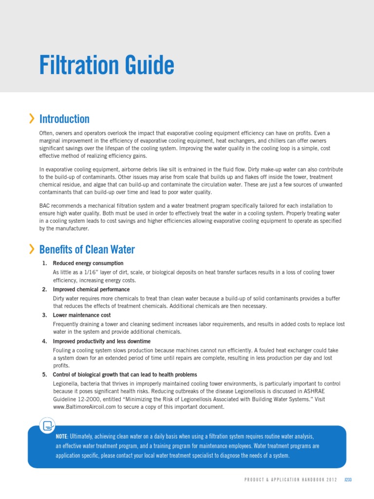 Filtration Guide: 1. Reduced Energy Consumption | Download Free PDF ...