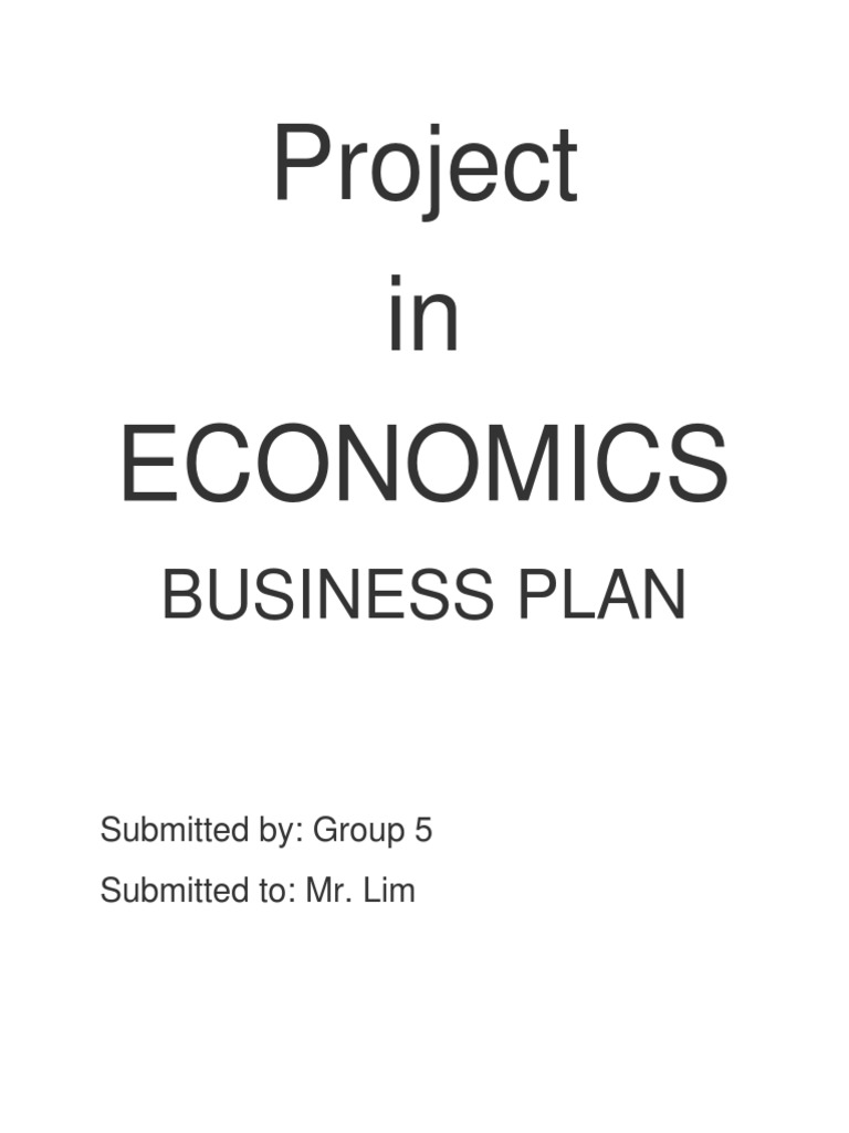 Economics Business Plan | PDF | Burrito | Taco