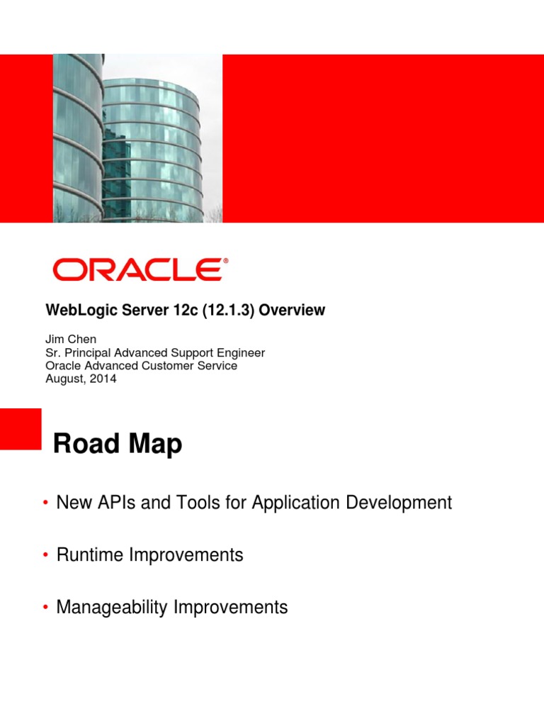 2014-08 WebLogic Server 12c (12 1 3) Overview | PDF | Oracle Database | Application Programming ...