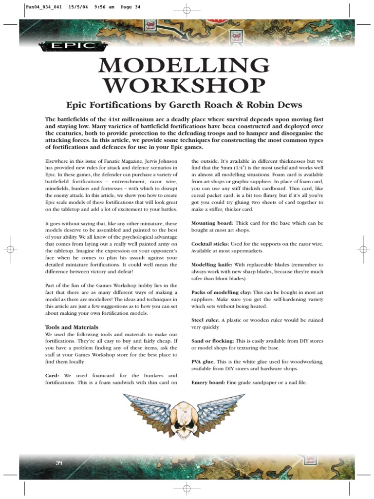 Epic Fort Rules For Epic Armageddon | PDF | Fortification | Leisure