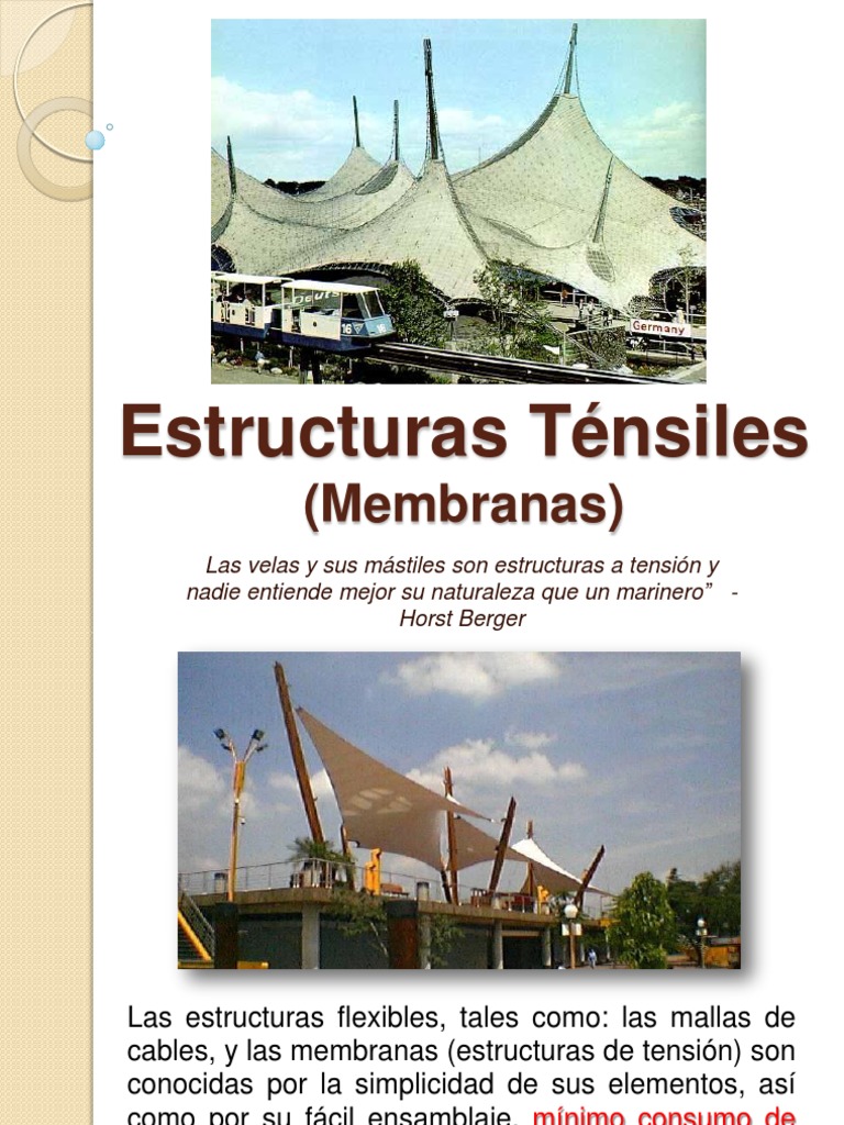 08-Estructuras Tensiles | PDF | Hormigón pretensado | Ingeniero civil