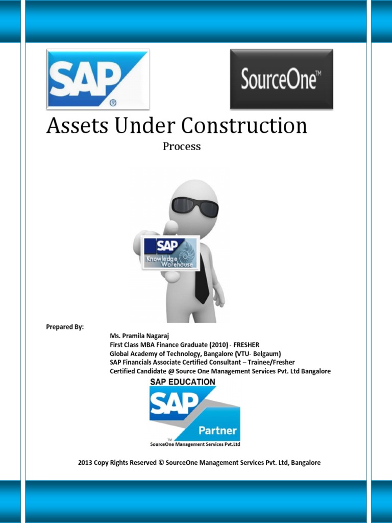 Assets Under Construction in SAP | PDF | Depreciation | Business Economics